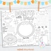 Donuts With Dad Coloring Activity Placemat | Father's Day Craft ...