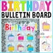 Birthday Bulletin Board Classroom Decor | Birthday Cake Happy Birthday ...