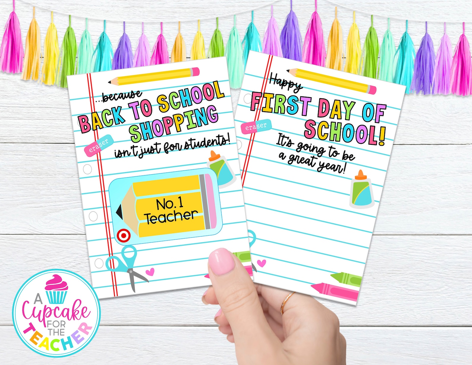 Welcome Back to School Teacher Gift Tag | Back to School Shopping Gift ...