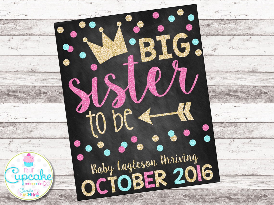 Big Sister Pregnancy Announcement Big Sister to Be | Etsy