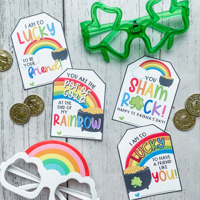 St. Patrick's Day Gift Tags Lucky St. Patrick's Day - Etsy