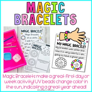 Magic Bracelets Back to School Activity | First Day of School Activity ...