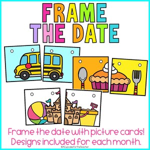 Daily Flip Calendar Cards in Bright Colors for Classroom | Classroom ...
