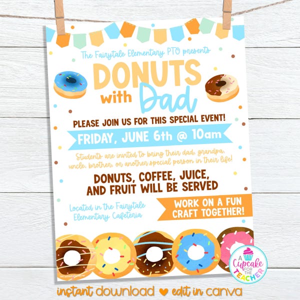 Donuts Flyers - Etsy