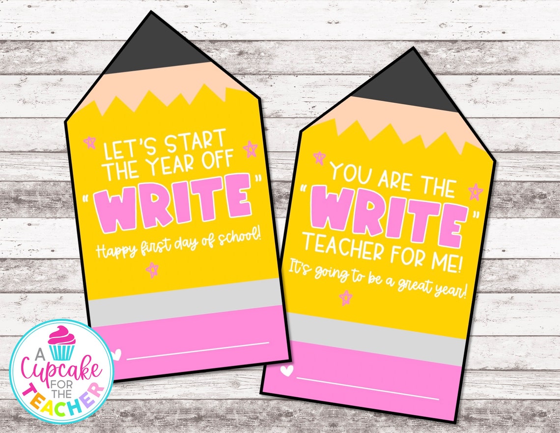 Teacher Appreciation Gift Tag | the Write Stuff Teacher Gift | You Are ...