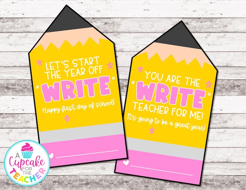 Teacher Appreciation Gift Tag | the Write Stuff Teacher Gift | You Are ...