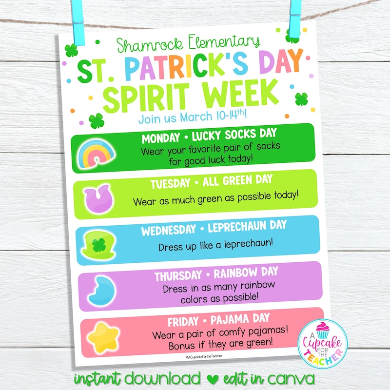 St Patricks Spirit Week - Etsy