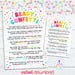 Ready Confetti First Day of School Poem | Night Before School Letter ...