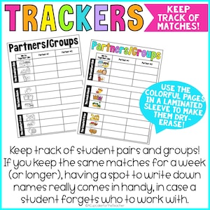 Partner and Small Group Pairing Cards | Classroom Management - Etsy
