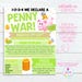 Editable Penny War Fundraiser Flyer Template | PTO PTA Coin Drive ...