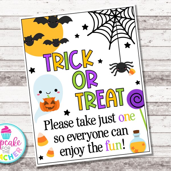 Halloween Candy Sign - Etsy