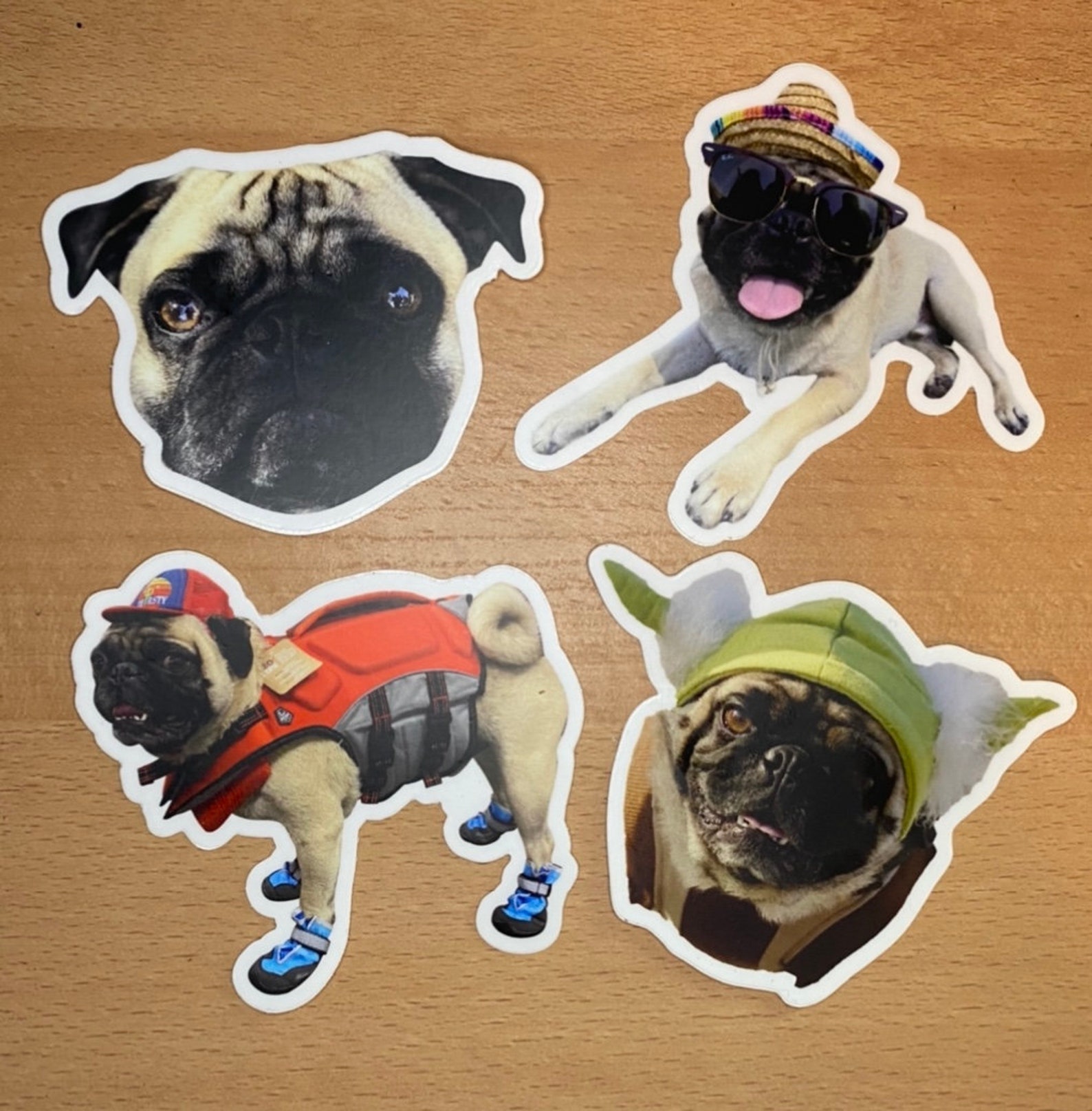 Chill pug pegatina pegatina pug calcomanía pegatina | Etsy