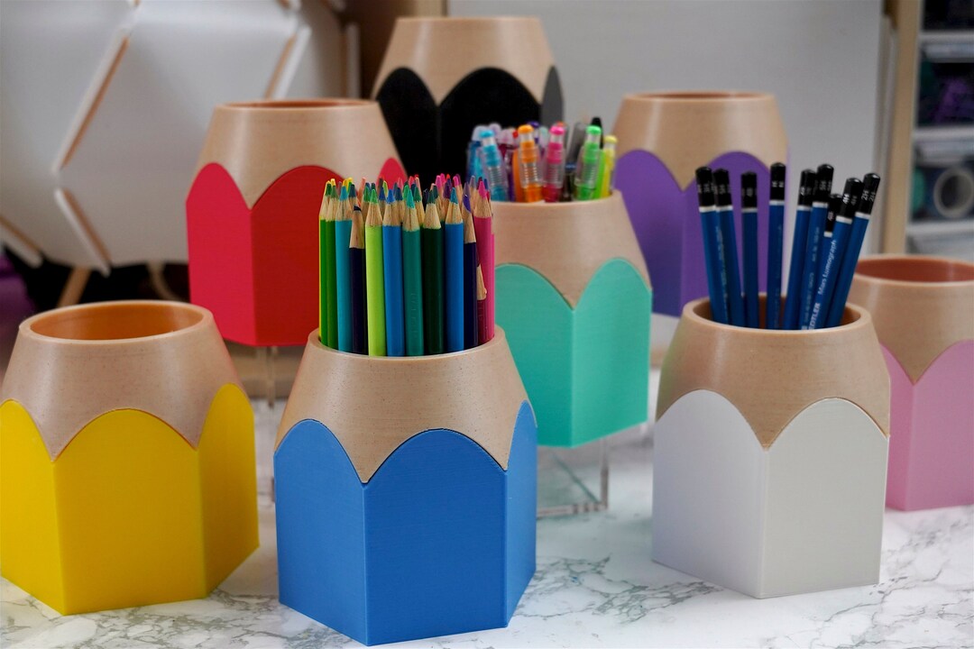 Pencil Desk Organizer Art Supplies Storage - Etsy