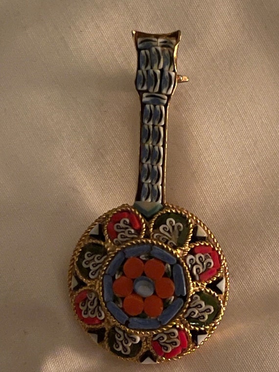Estate banjo micro mosaic - Gem