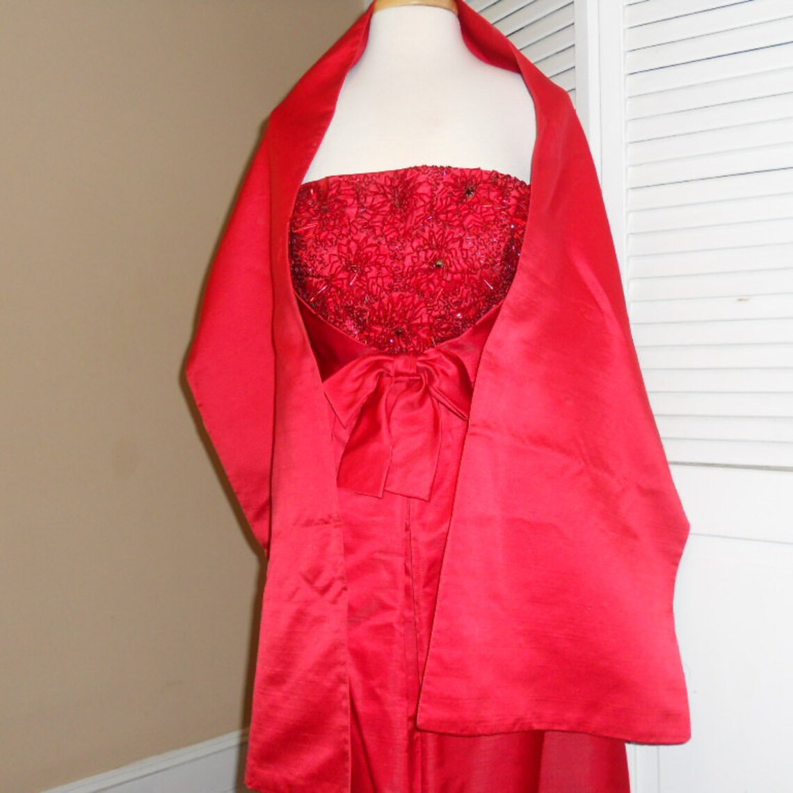 Vintage Bob Bugnand for Sam Friedlander Red Cocktail Evening - Etsy