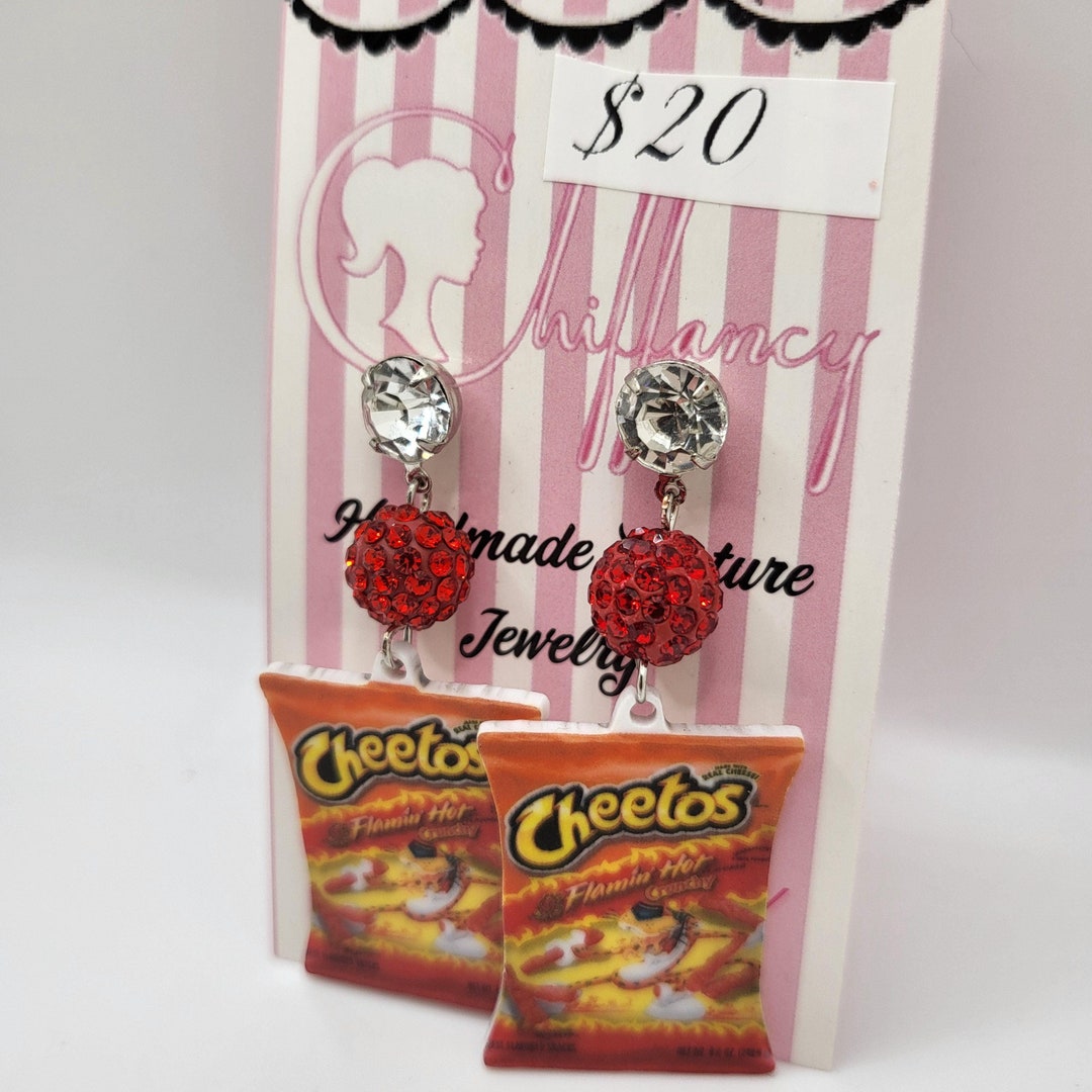 Spicy Snack Earrings, Snackies, Chip Bag Earrings, Food Jewelry - Etsy