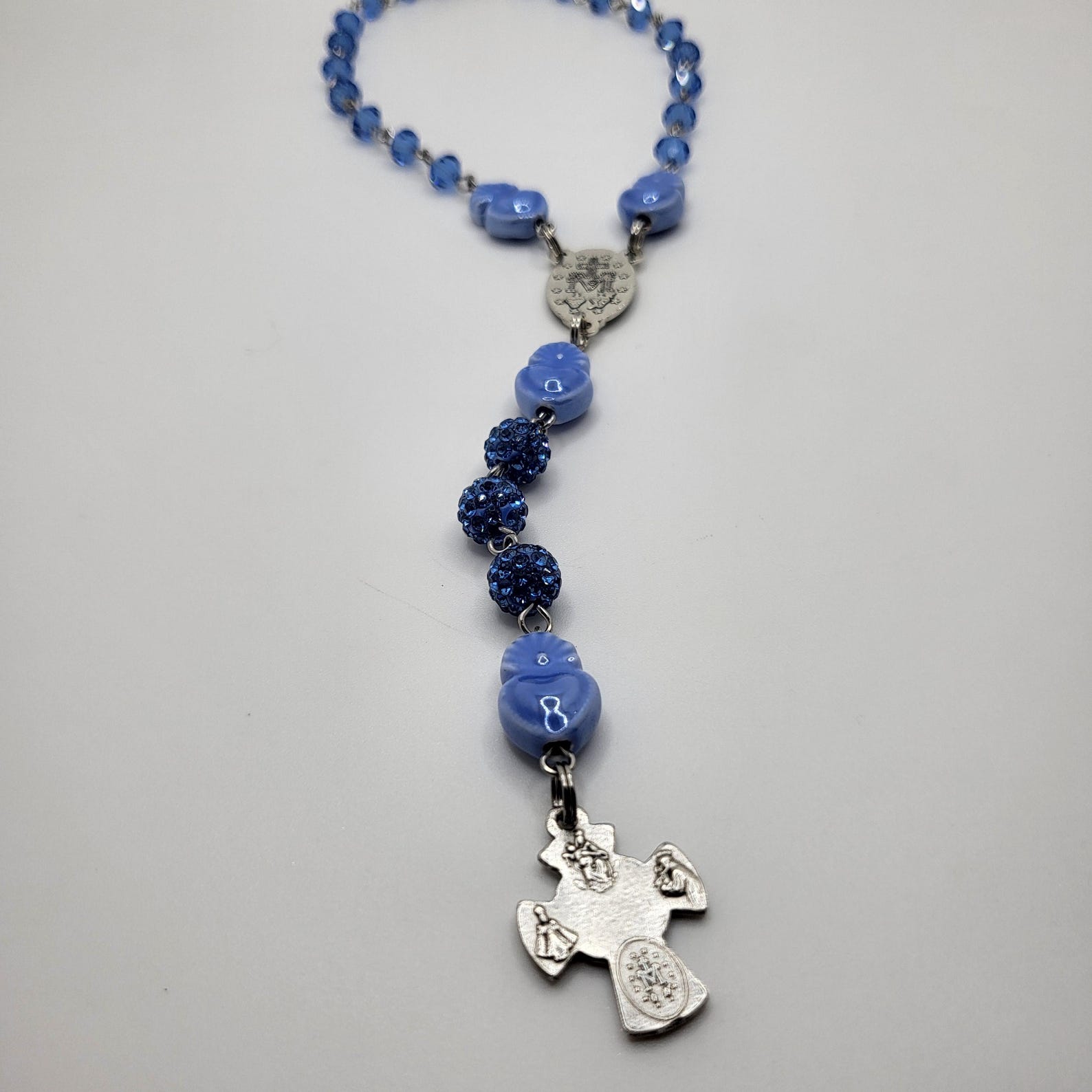 PERIWINKLE CAR ROSARY - Etsy