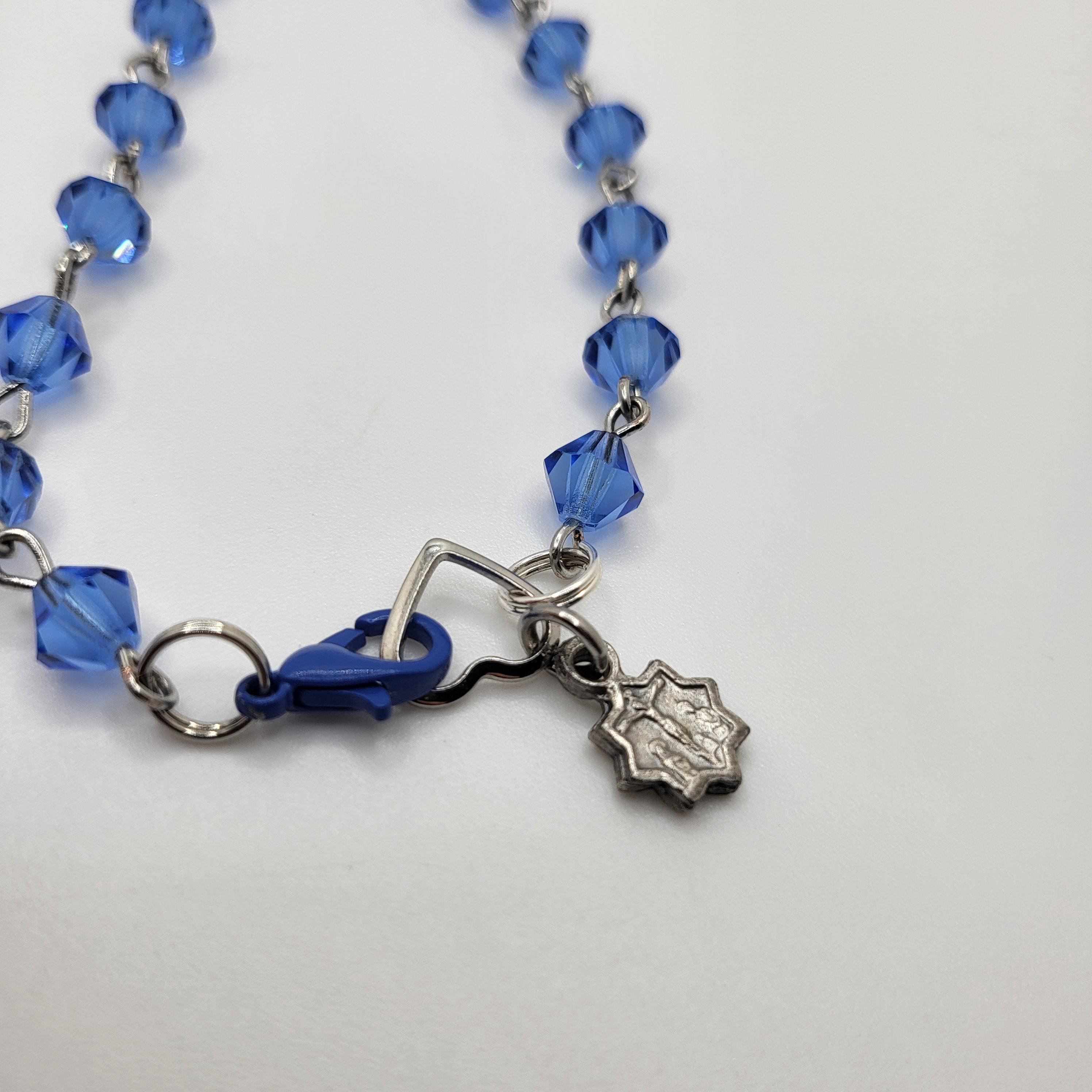 PERIWINKLE CAR ROSARY - Etsy