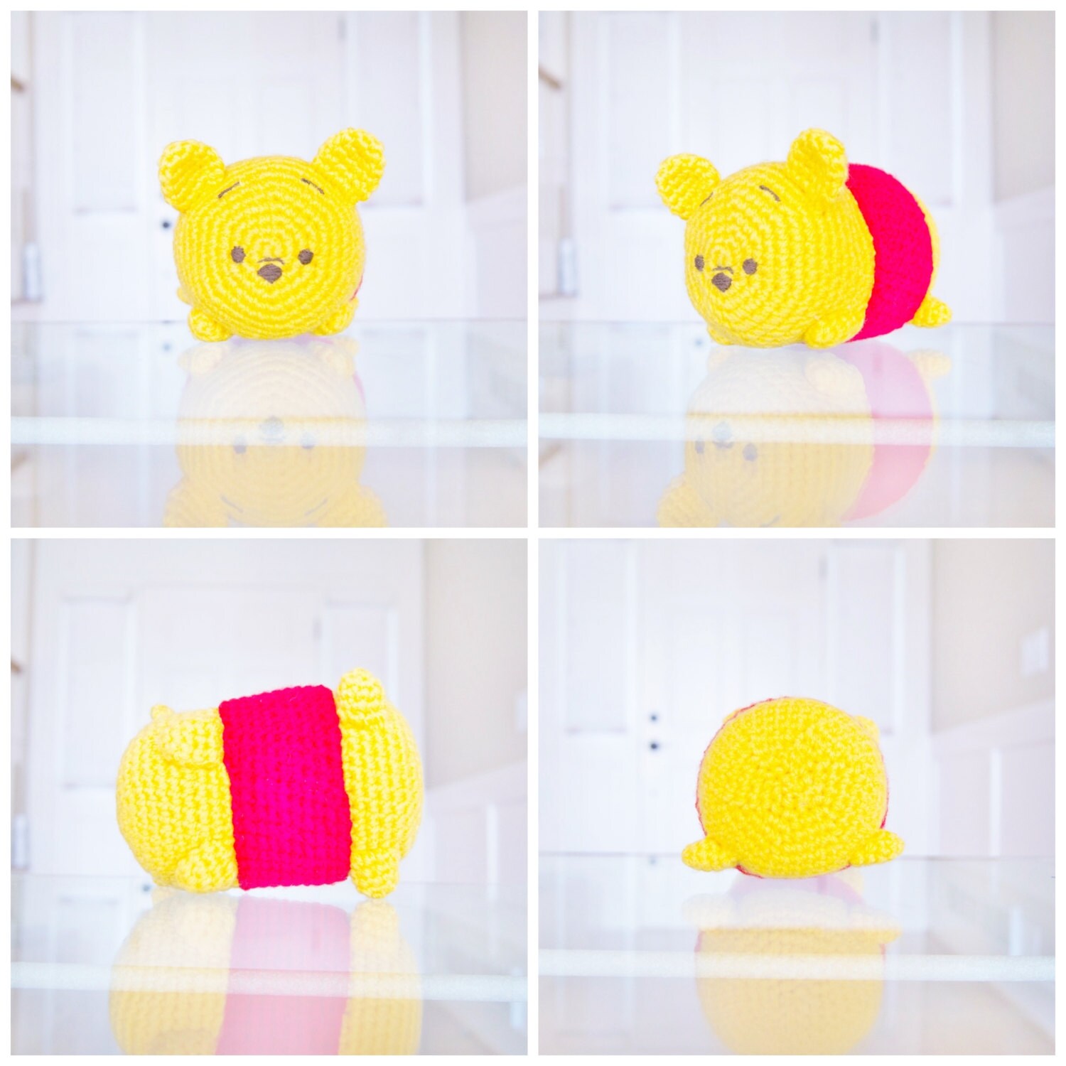 Disney Tsum Tsum Winnie the Pooh Medium Crochet Amigurumi Plush Etsy UK