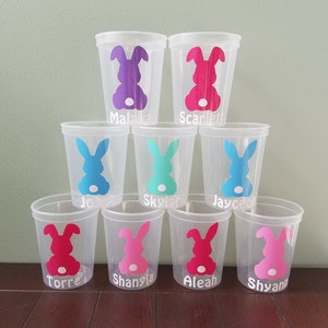 Personalized Easter Bunny Cups-bunny Cups--easter Cups - Etsy