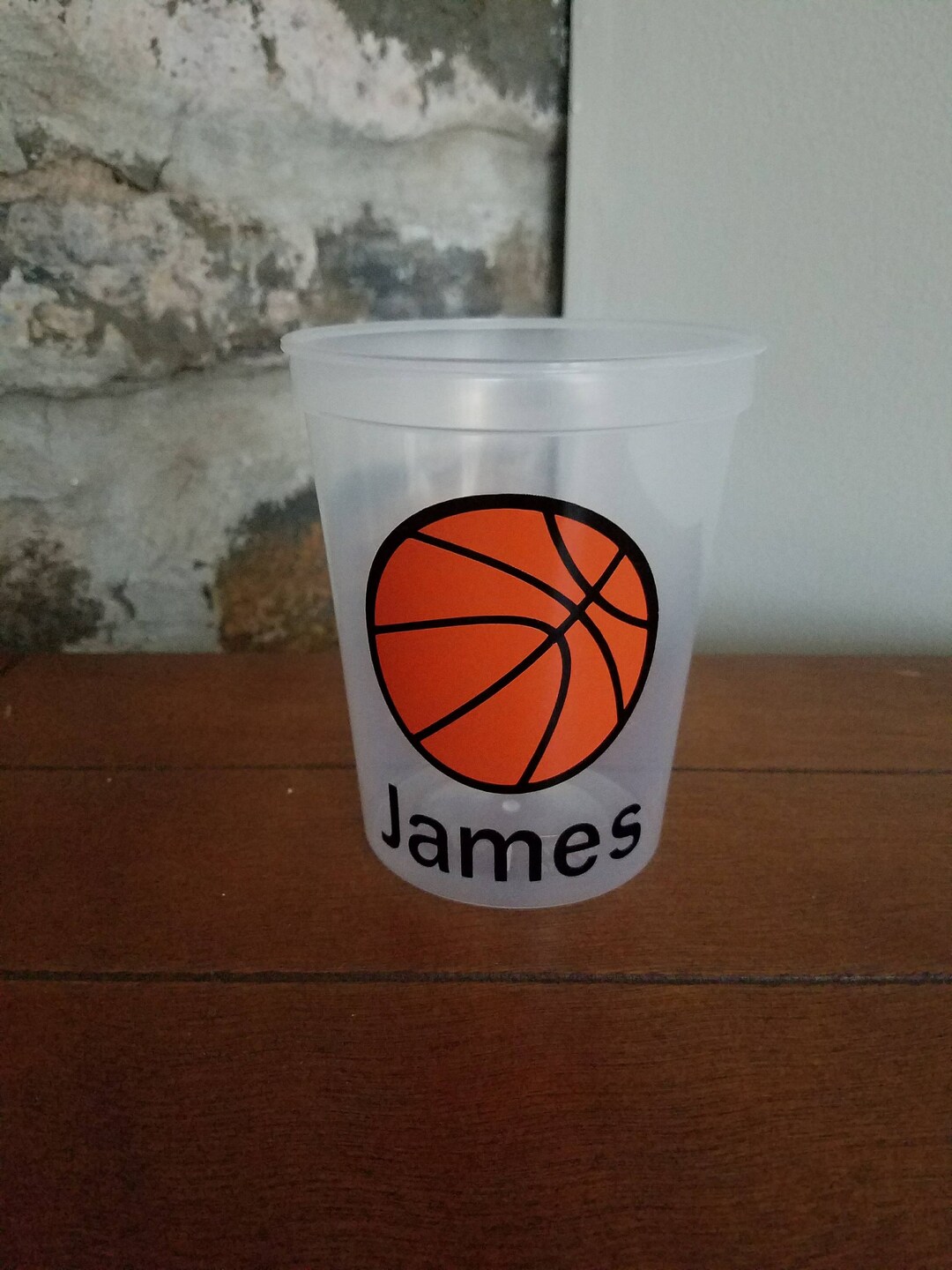 Personalized Basketball Cups-clear Cups With Lid and Straw-birthday ...