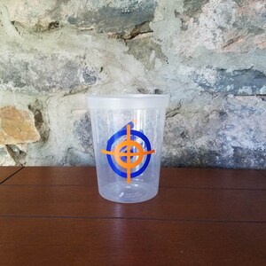 Personalized Target Cups-dart Battle Partyclear Cups With Lid and Straw ...