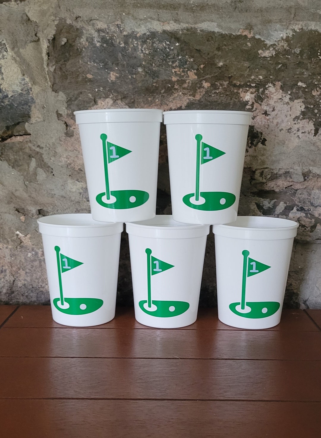 Personalized Golf Cups-clear Cups With Lid and Straw-birthday Cups ...