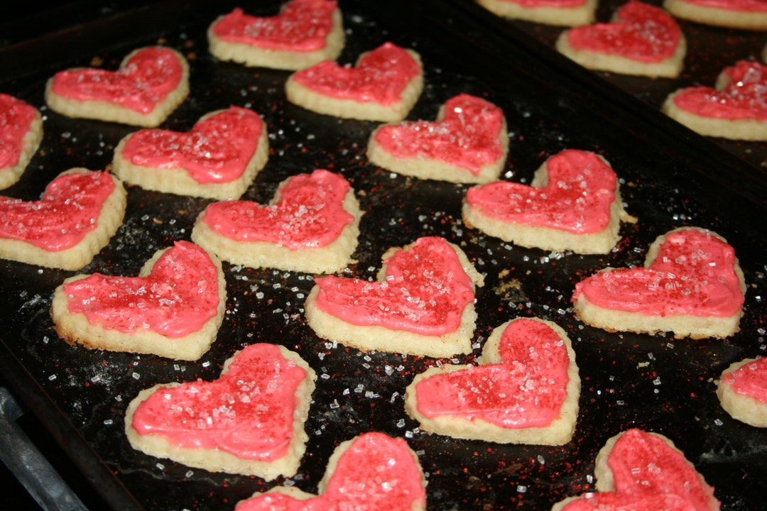 Heart Homemade Cream Cheese Butter Cookies W/ Buttercream Frosting (any ...