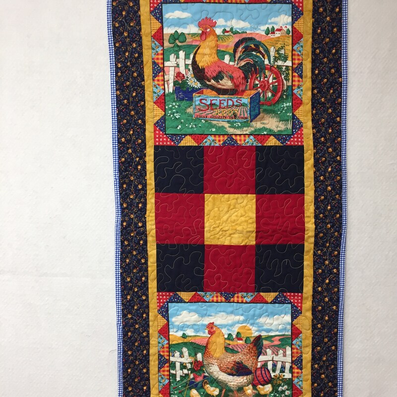 Rooster Table Runner - Etsy