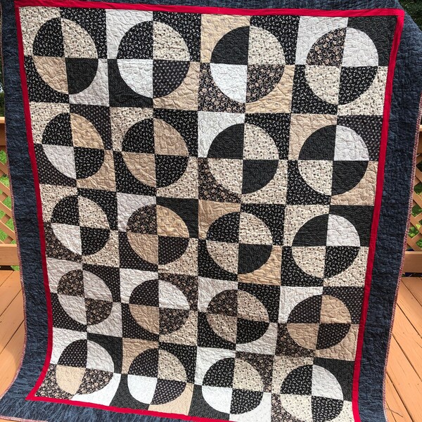 Drunkards Path Quilt - Etsy