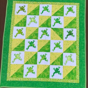 Handmade Quilt Frogs Child Size Wall Art or Wheelchair - Etsy