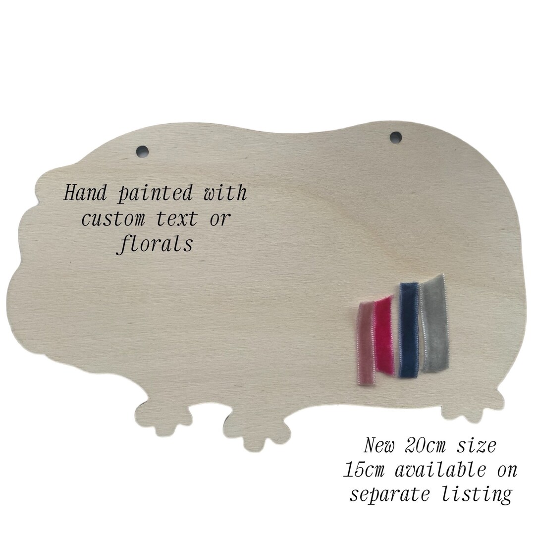 Guinea Pig Plaque Shaped Sign 20cm- Custom Order Personalised Name Sign ...