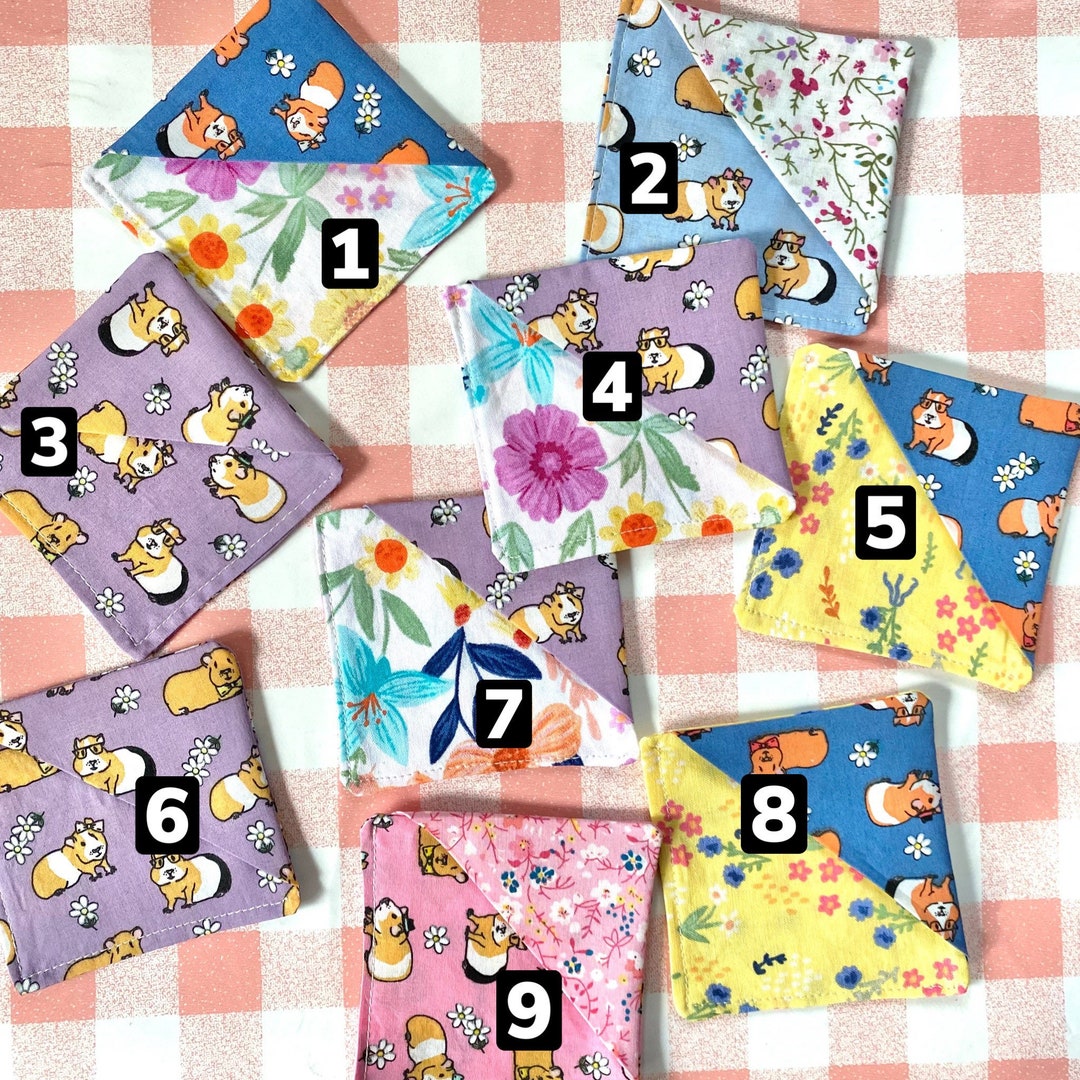 Fabric Corner Bookmarks With Guinea Pig Fabric Select Chosen in Menu ...
