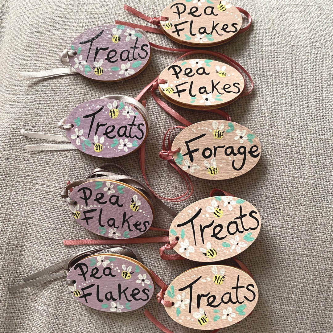 Treat Jar Label/ Small Tags Treat Tag for Jars Hand Painted Decorative ...