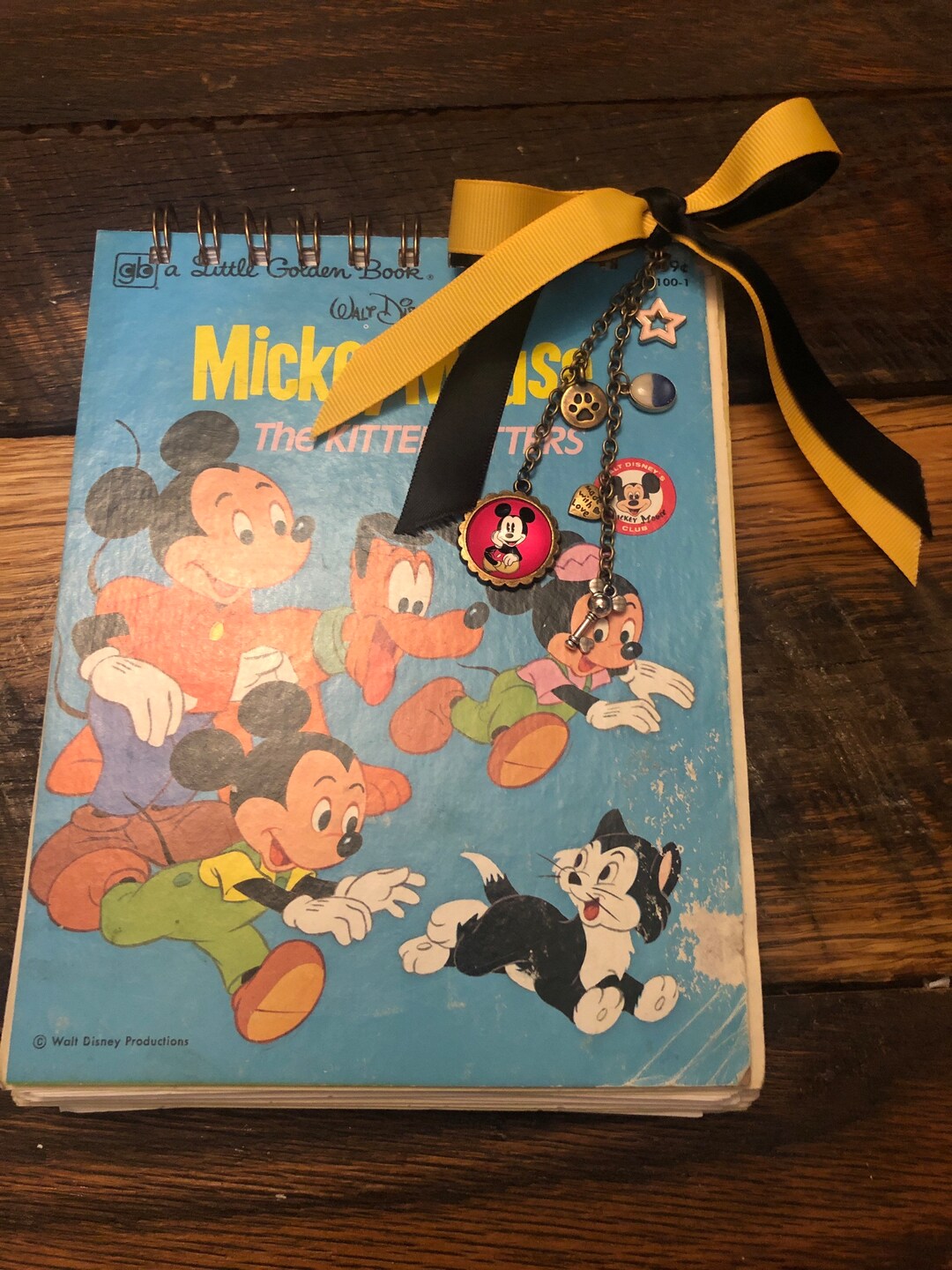 Handmade Vintage Mickey Mouse Journal - Etsy
