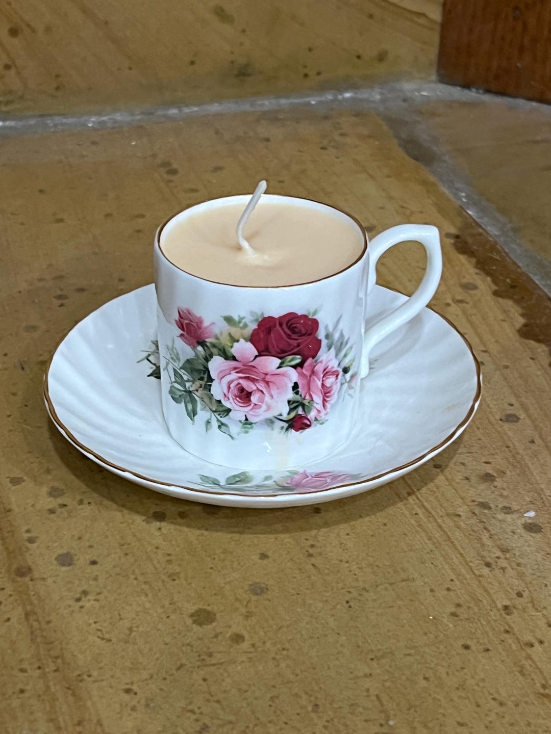 Mini English Tea Cup Candle - Etsy