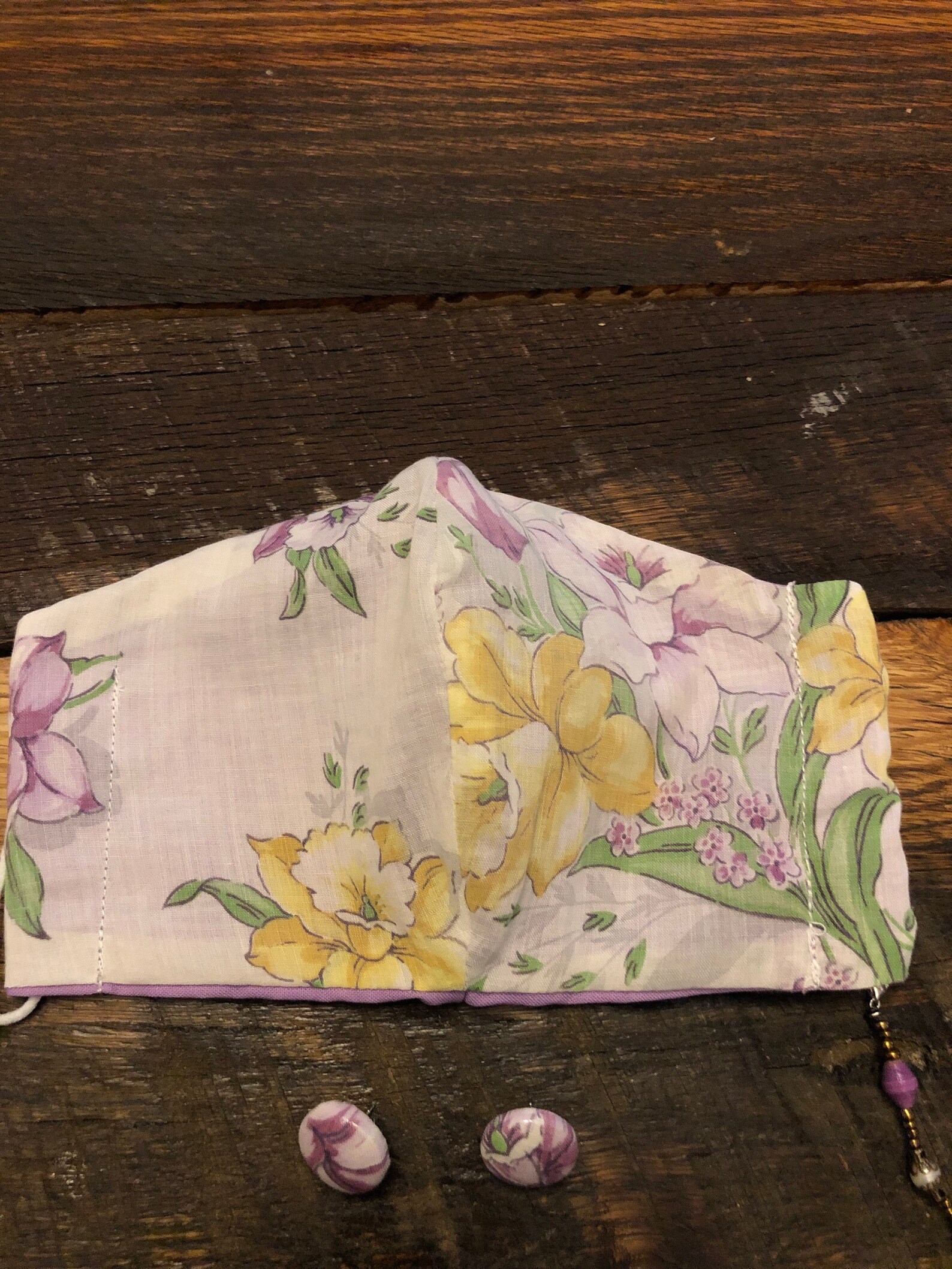 Vintage Handkerchief Mask Set - Etsy