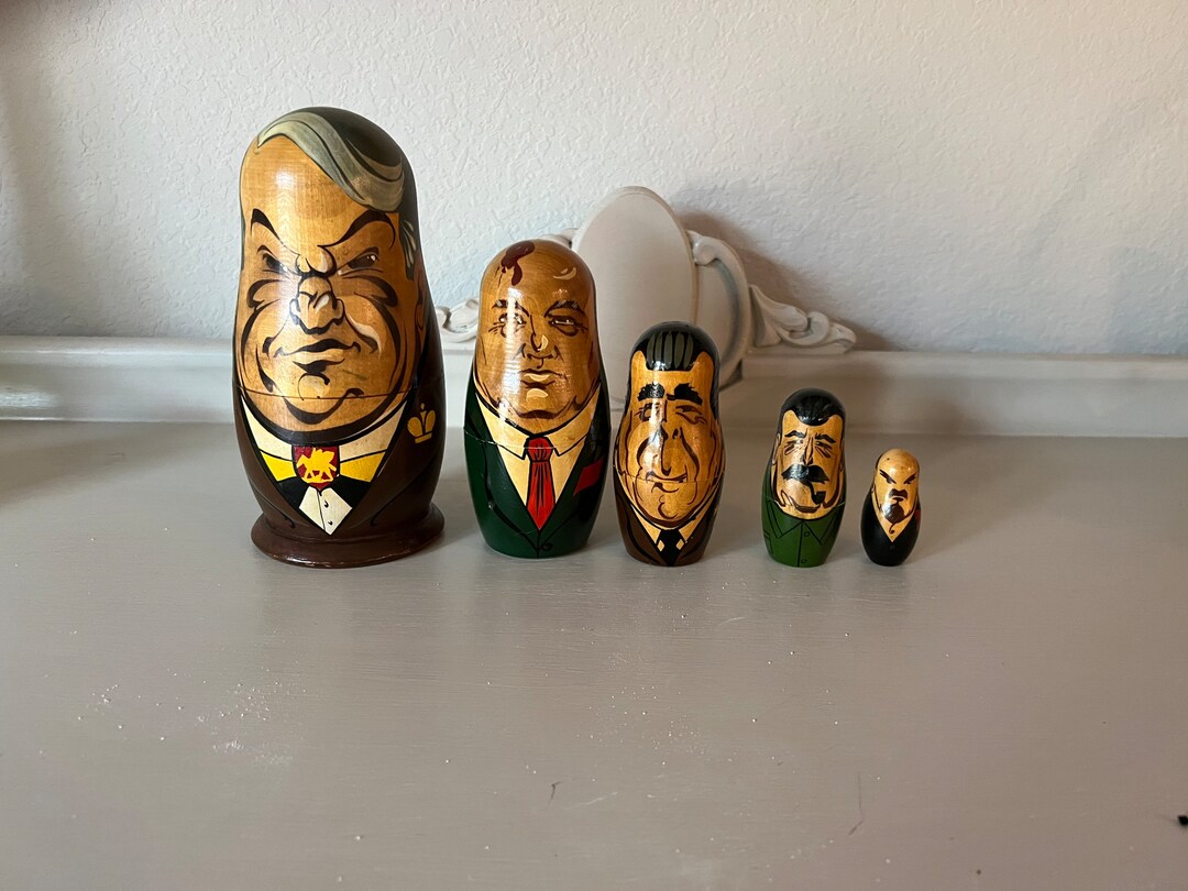 Vintage Russian Political Nesting Dolls - Etsy Australia