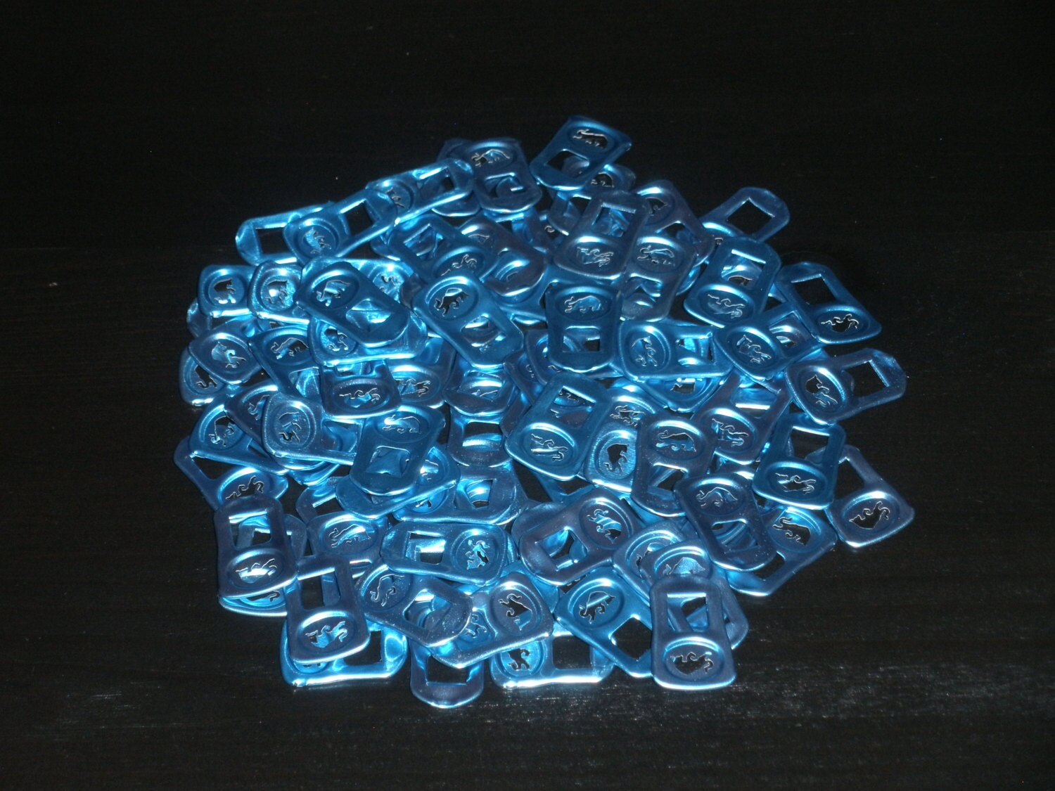 50 Light Blue Aluminum Pull Tabs like From Red Bull Energy Drink - Etsy