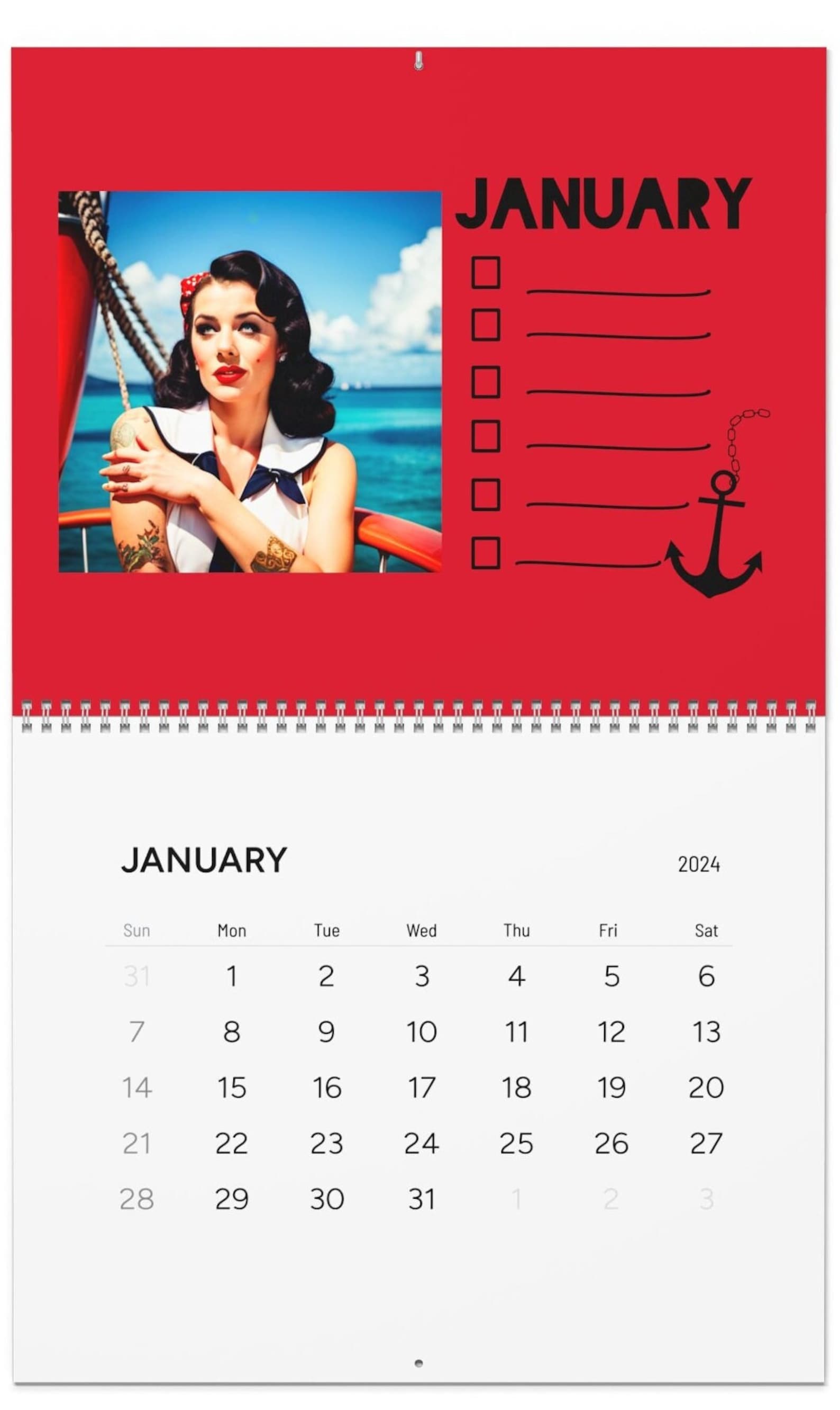 Official A.I. Pin up Girls Wall Calendars (2025) - Etsy