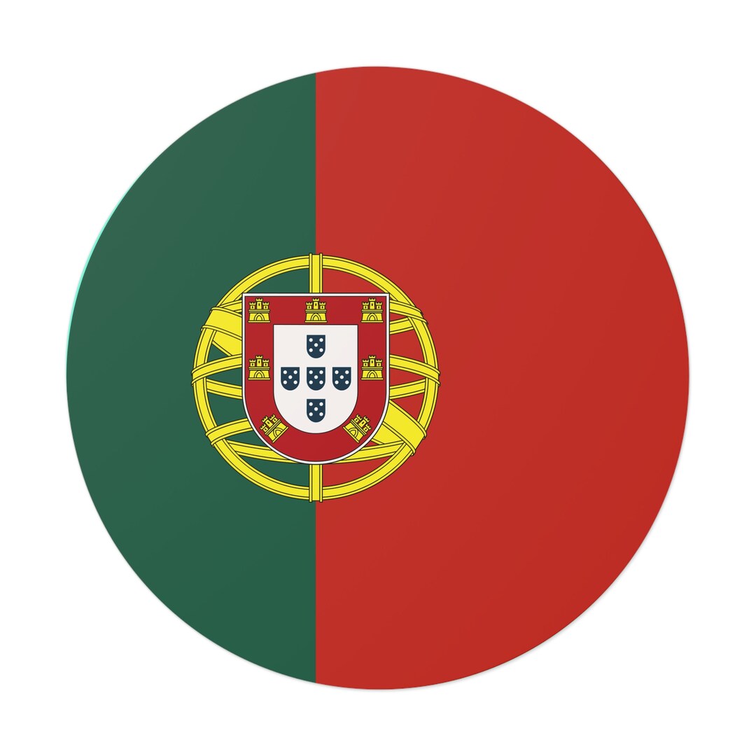 Portuguese Sticker Portugal Flag Round Car Vinyl Stickers Portuguese ...