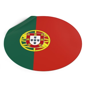 Portuguese Sticker Portugal Flag Round Car Vinyl Stickers Portuguese ...