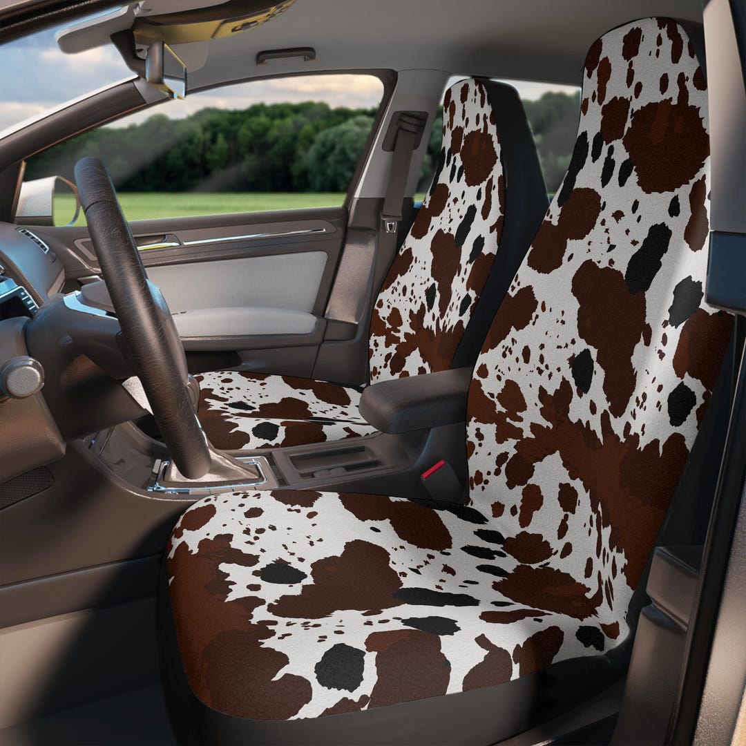 Classic Cow Print Car Seat Covers Bold Western Style for Your Ride - Etsy