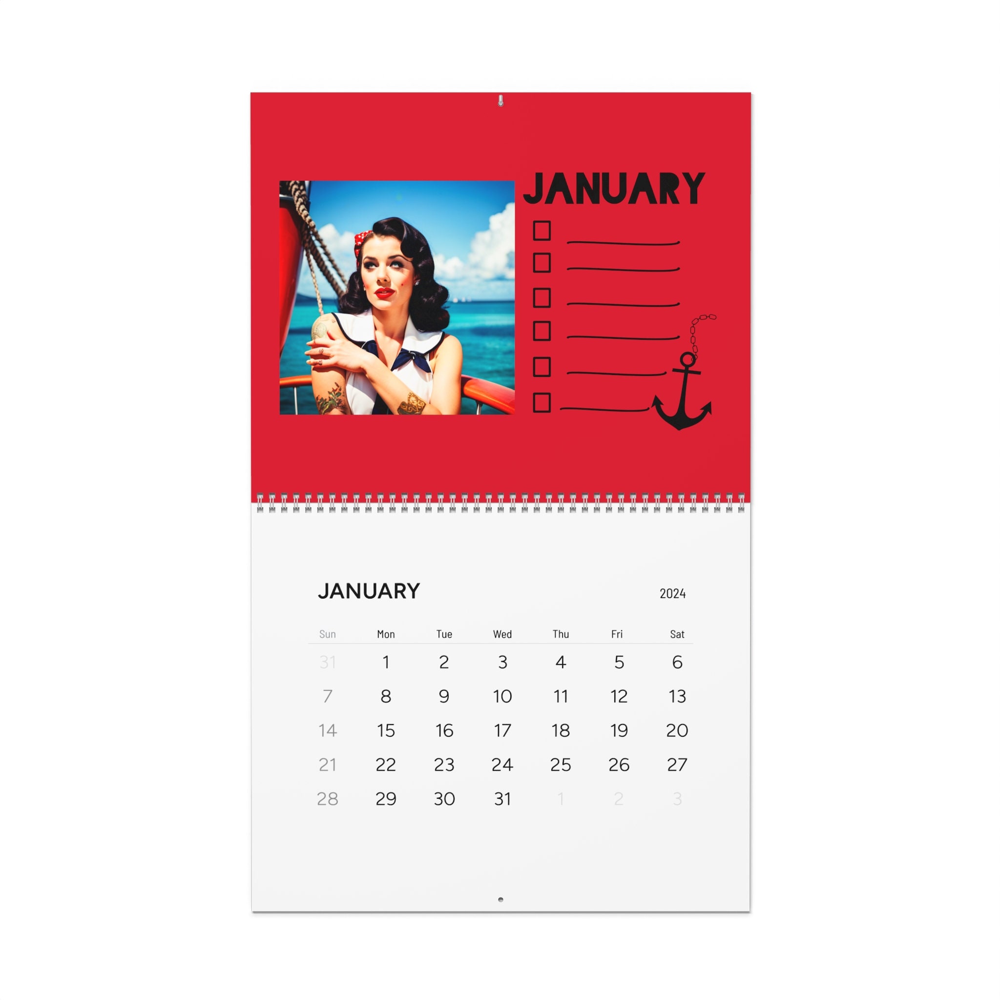 Official A.I. Pin up Girls Wall Calendars 2024 - Etsy