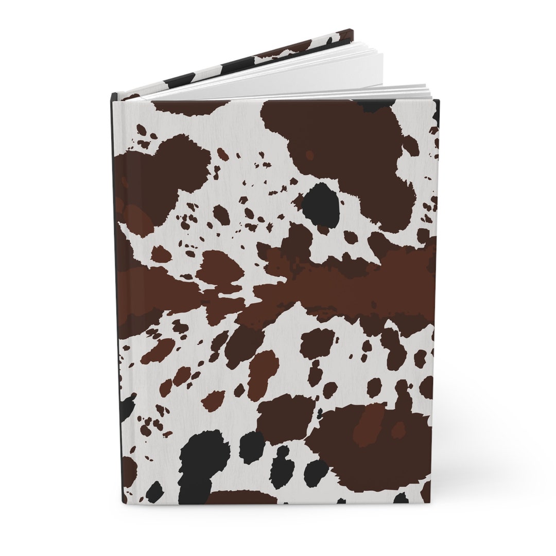 Cow Print Notebook Hardcover Journal Matte - Etsy