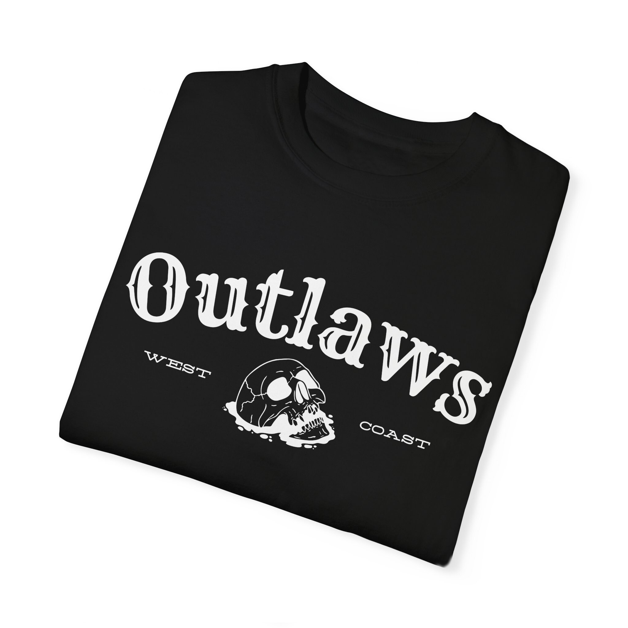 Cracked Skull West Coast Outlaws T-shirt - Etsy