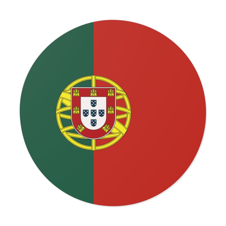 Portuguese Sticker Portugal Flag Round Car Vinyl Stickers Portuguese ...