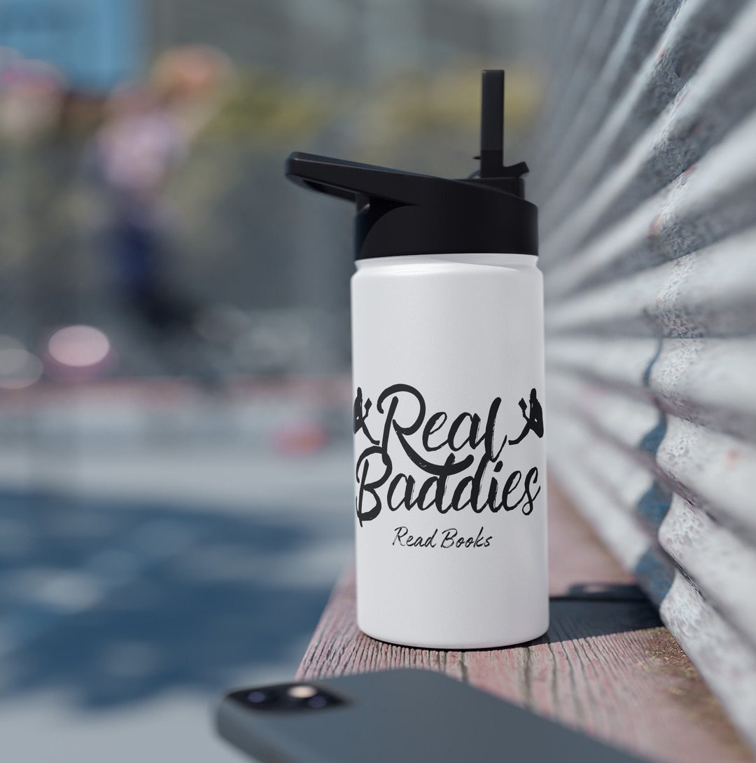 Real Baddies Read Books Stainless Steel Water Bottle, Standard Lid - Etsy