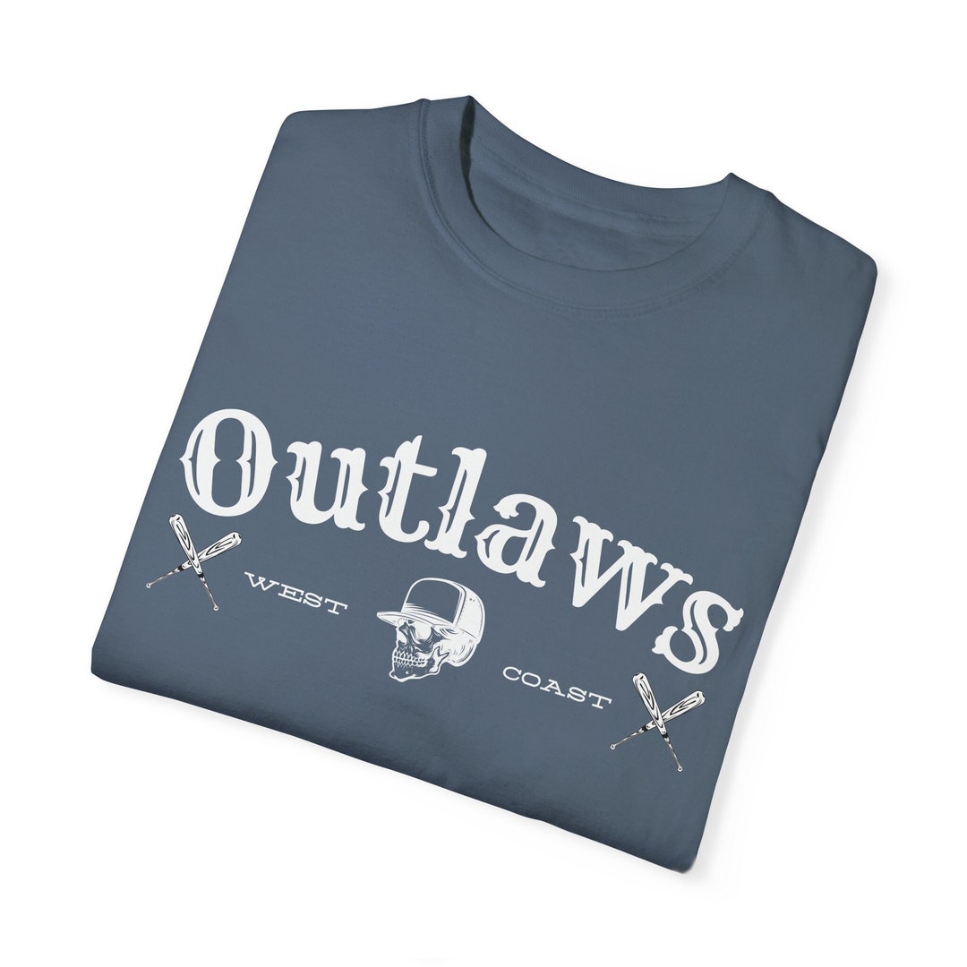 West Coast Outlaws Baseball T-shirt Outlaw Shirt - Etsy