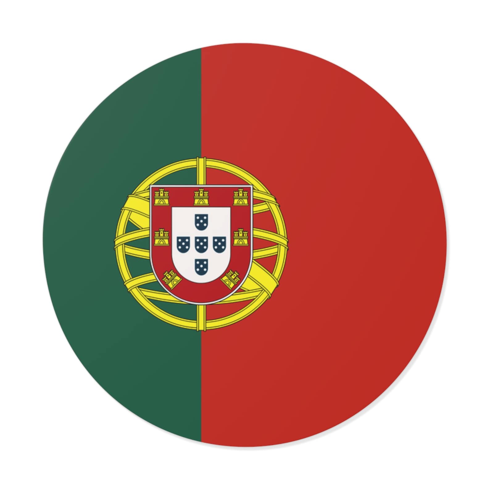 Portuguese Sticker Portugal Flag Round Car Vinyl Stickers Portuguese ...